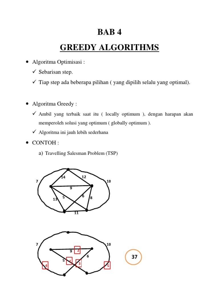 Bab 4 Algoritma Greedy 2 | PDF