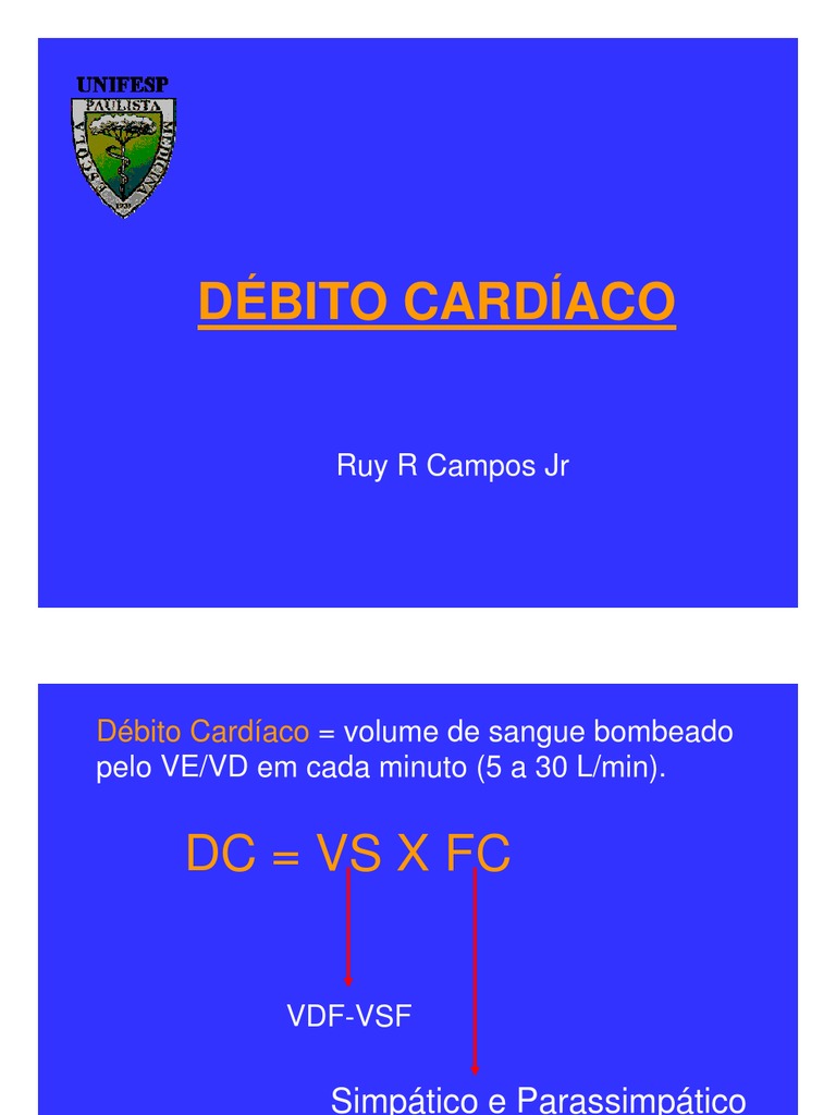 Controle Do Debito Cardiaco | PDF | Coração | Órgão (anatomia)