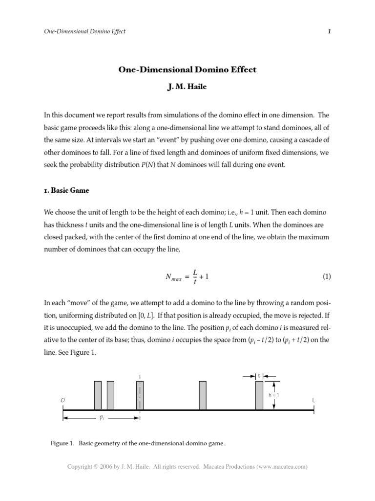 Domino | PDF | Probability Distribution | Dimension