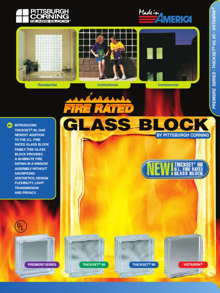 Lexington Glass Block Fire Rated Glass Blocks | PDF | Glasses | Window