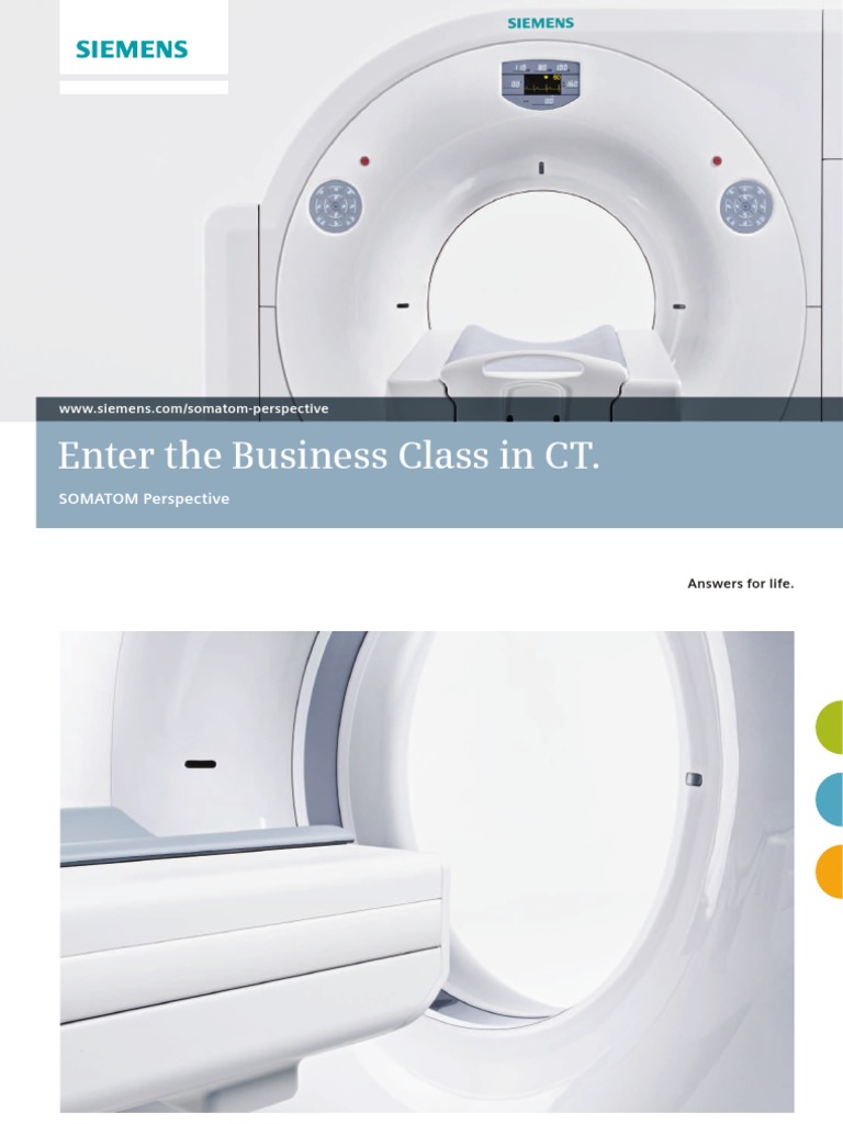 Brochure CT Scan SOMATOM Perspective PDF | PDF | Ct Scan | Image Scanner