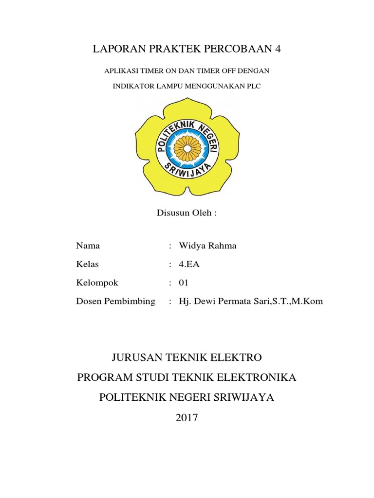 Aplikasi Timer On Dan Timer Off Dengan Indikator Lampu Menggunakan PLC ...