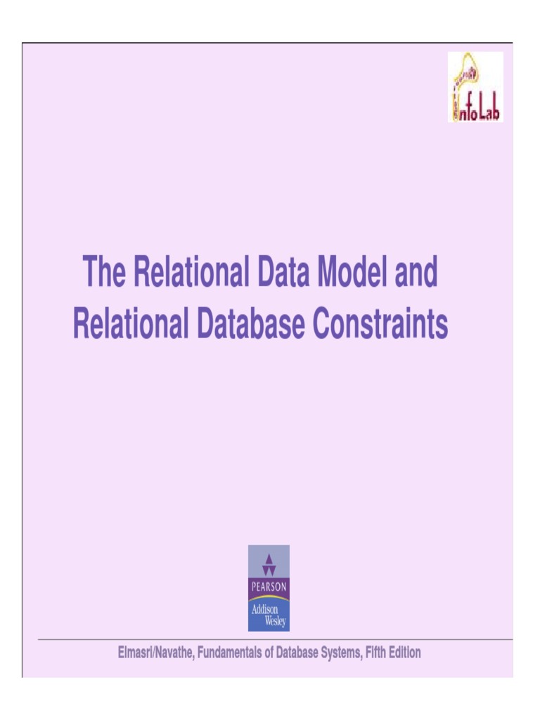 Relational Data Model and Constraints Explained | PDF | Relational ...