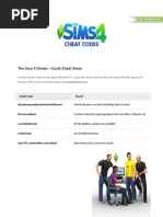 The Sims 4 Cheats - Quick Cheat Sheet | PDF | Cheating In Video Games ...