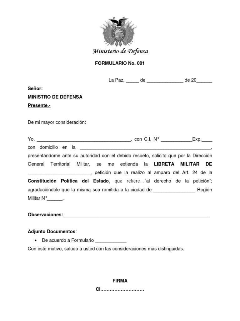 FORMULARIO - 001 Libreta | PDF