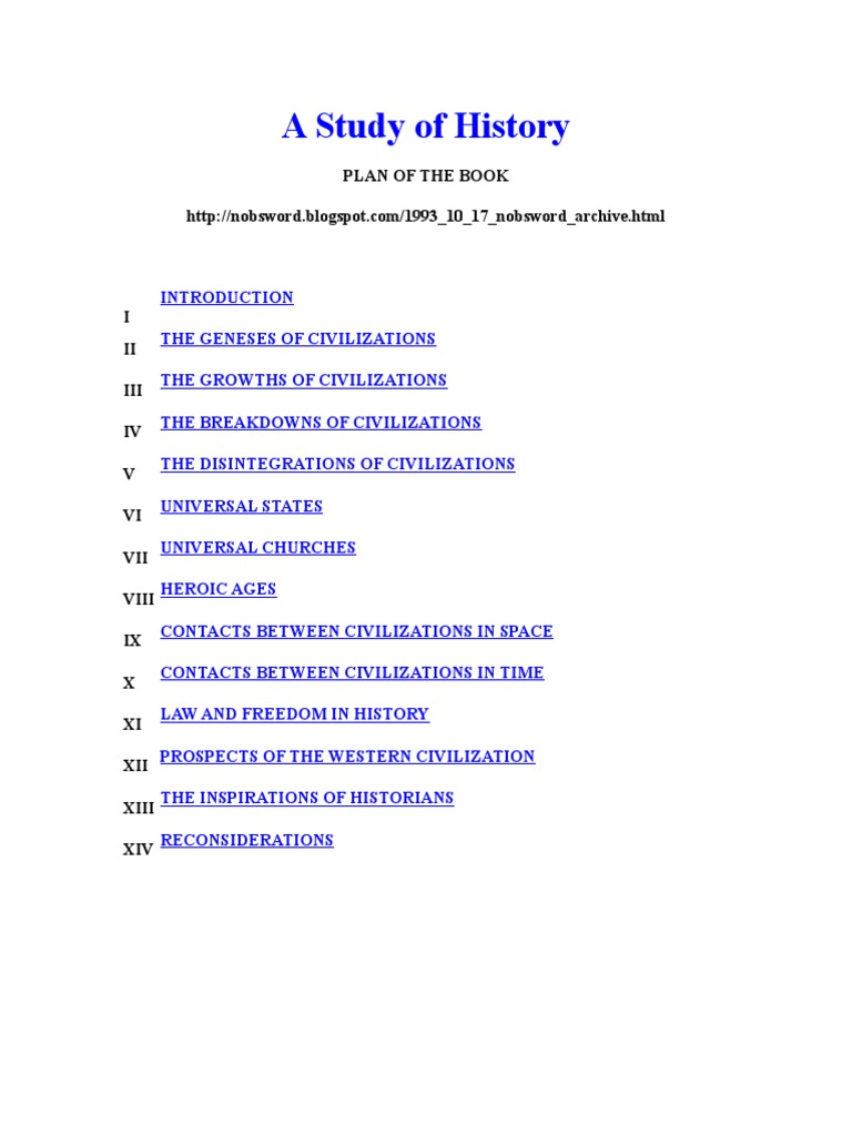 A Study of History | PDF | Religion And Belief | Science