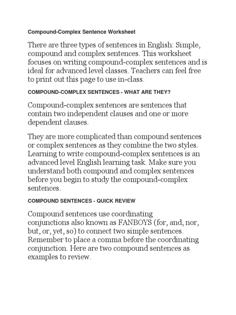 Compound | PDF | Sentence (Linguistics) | Language Mechanics