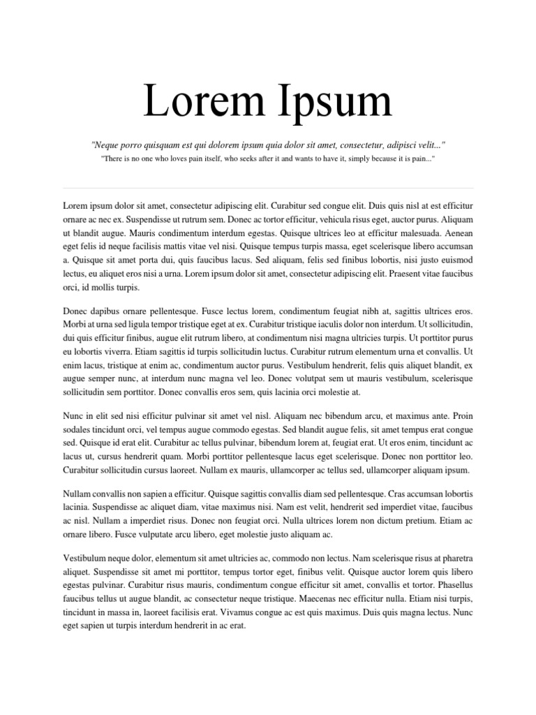 Lorem Ipsum Technique | PDF