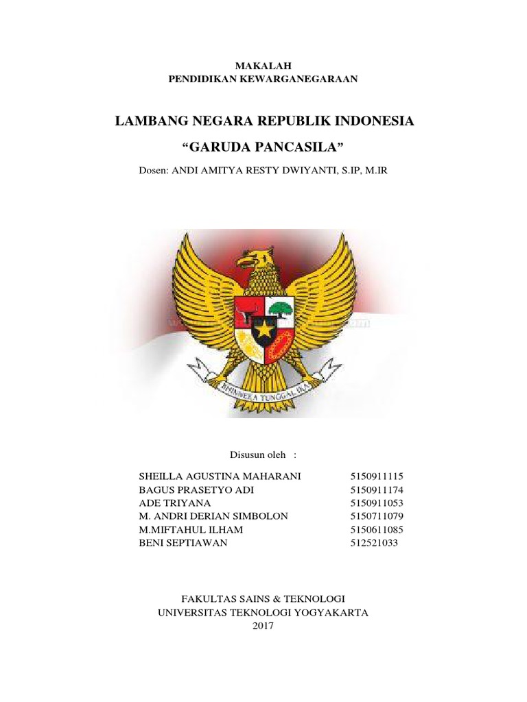 Burung Garuda Sebagai Lamang Negara | PDF
