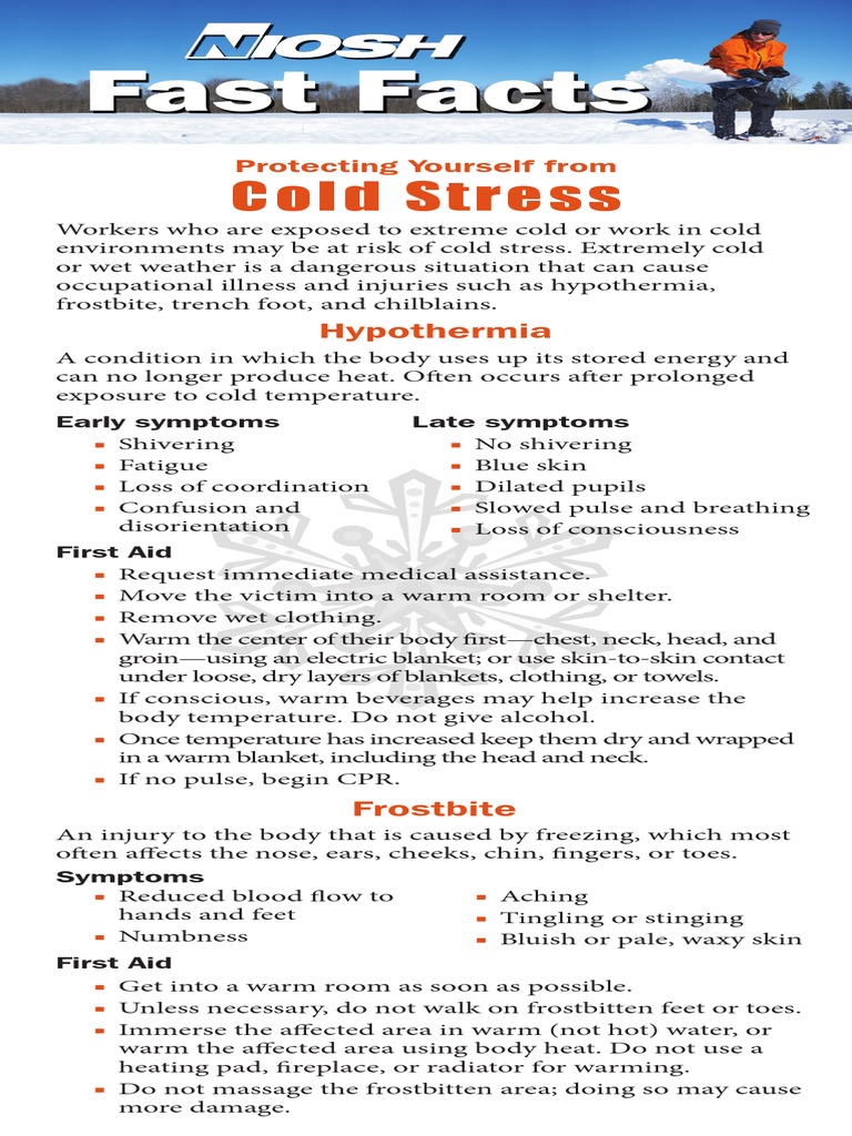 Cold Stress PDF | PDF | Hypothermia | Medicine