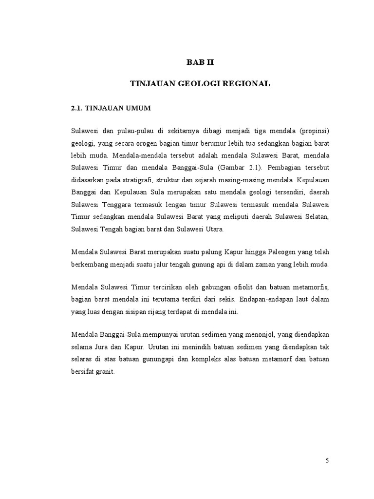 Geologi Regional Lembar Luwuk PDF | PDF