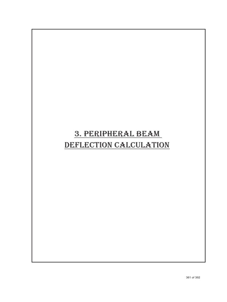 Deflection Calculation - Detailed | PDF