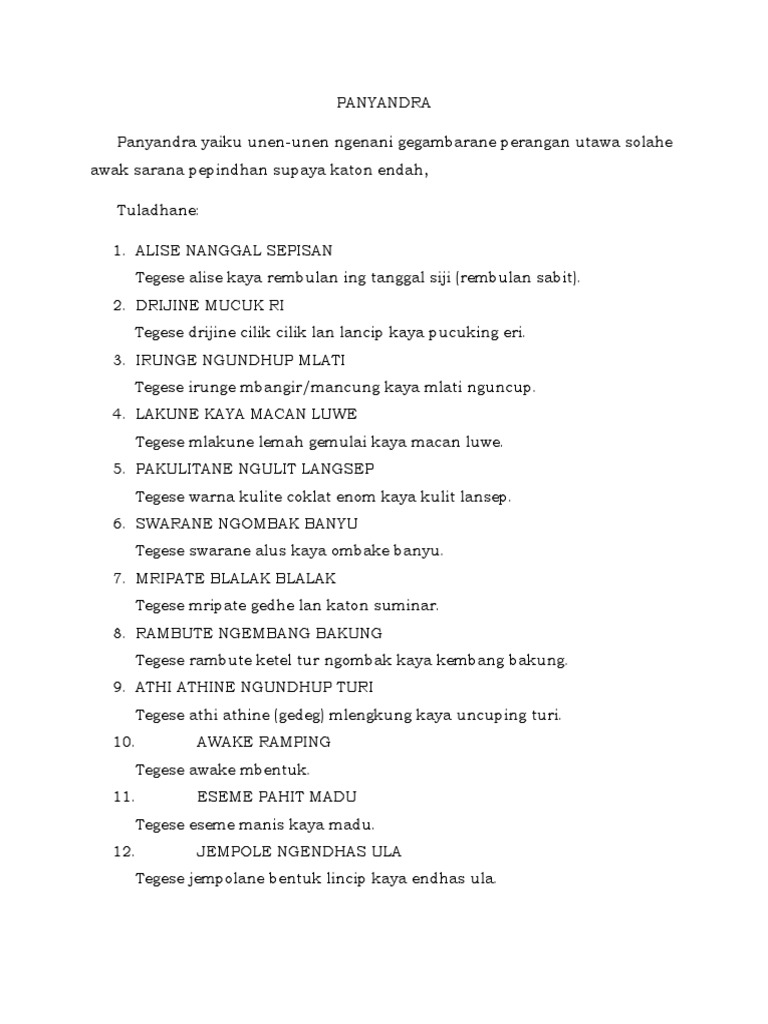 PANYANDRA | PDF