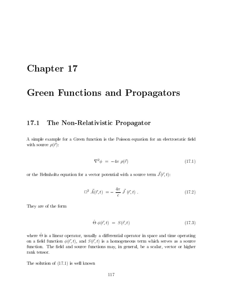 Green Functions and Propagators in Quantum Mechanics | PDF | Green's Function | Waves