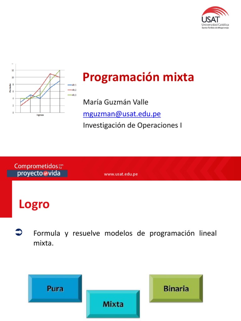 Programaciòn Lineal Mixta | Investigación de operaciones | Programación ...