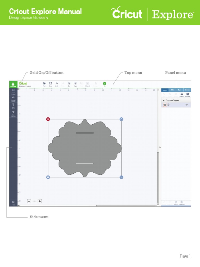 Manual Cricut Explore PDF | PDF | Typefaces | Canvas
