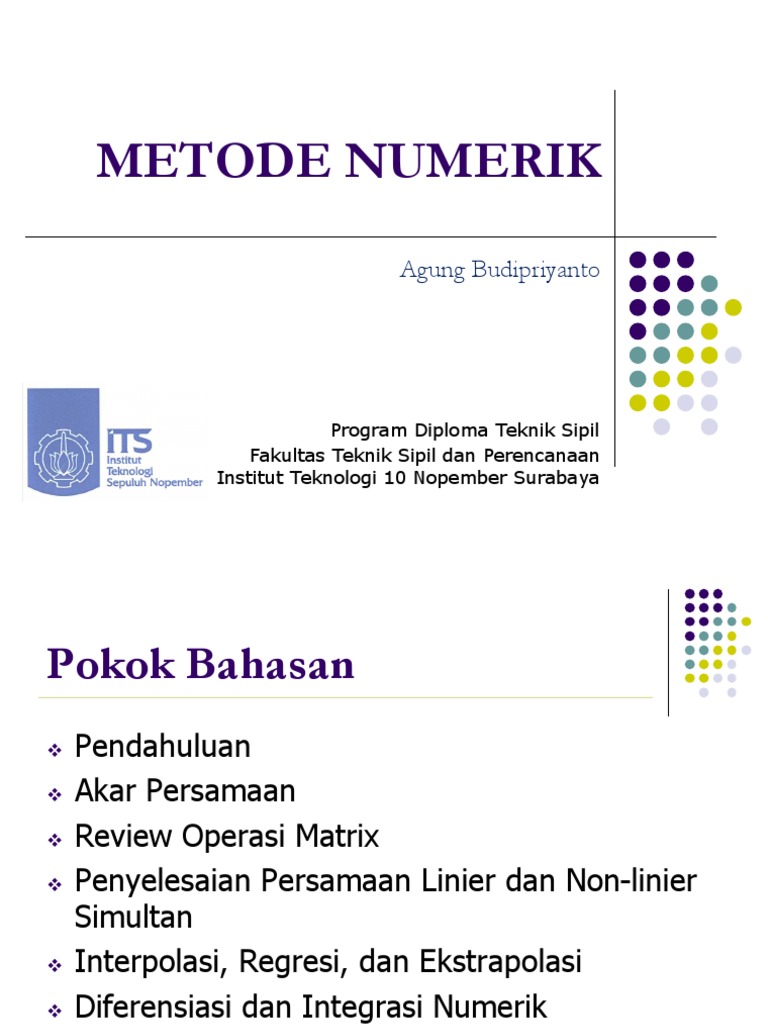 1 - Metode Numerik | PDF