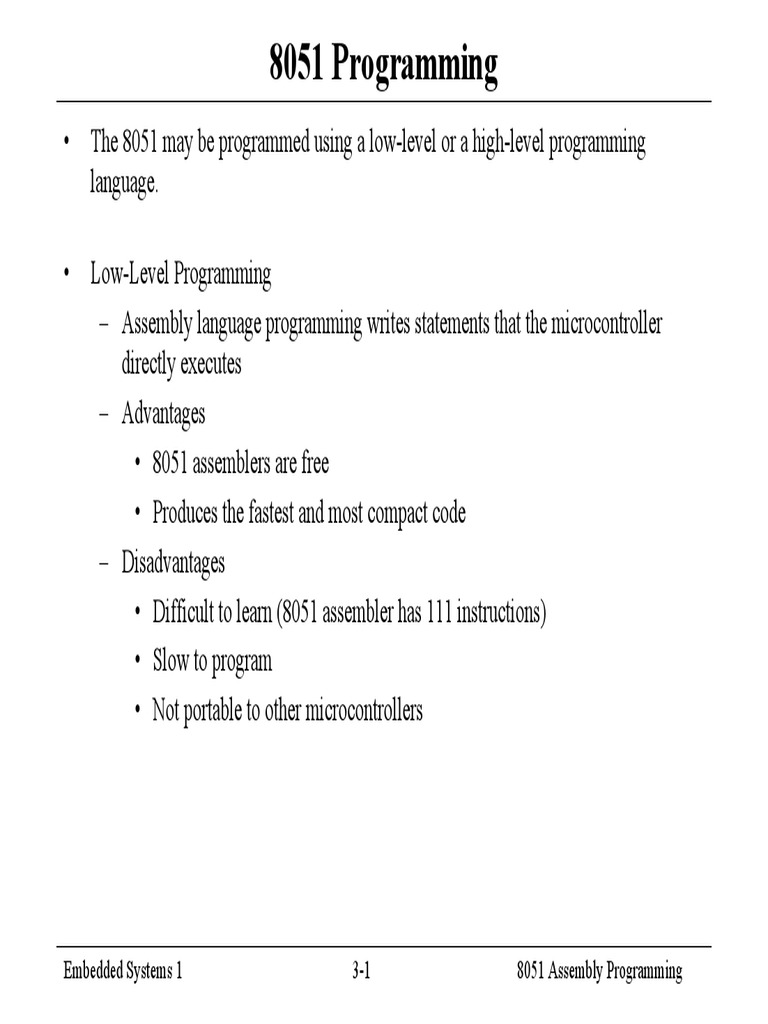 8051 Assembly Programming PDF | PDF | Assembly Language | Binary Coded ... 8051 Assembly Programming PDF | PDF | Assembly Language | Binary Coded ...
