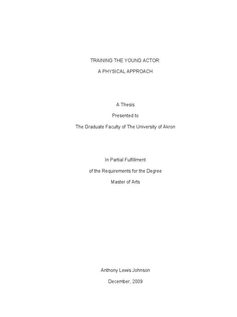 06 - Training The Young Actor | PDF | Acting | Theatre