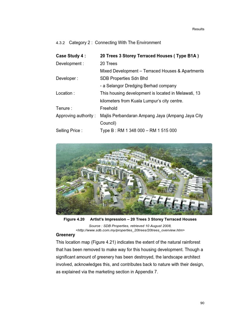 Case Study 4: 20 Trees 3 Storey Terraced Houses (Type B1A) | PDF | Air ...