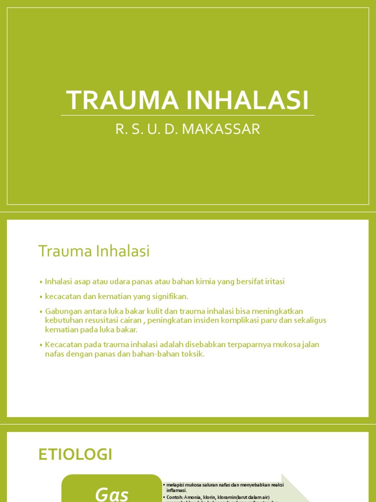 Trauma Inhalasi | PDF