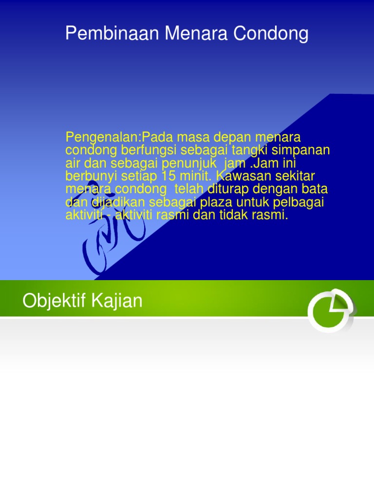 Pembinaan Menara Condong Projek Sejarah | PDF
