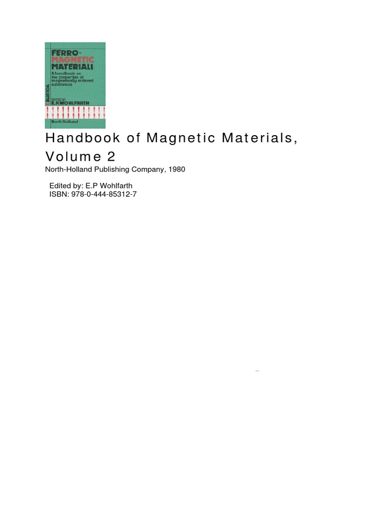 Handbook of Magnetic PDF | PDF | Condensed Matter Physics | Chemistry