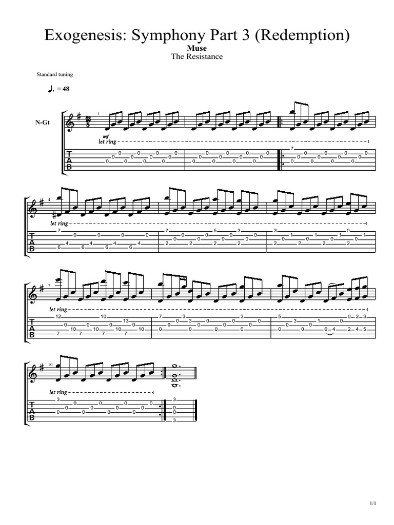 Exogenesis Symphony Part 3 (Redemption) | PDF | Songs Written