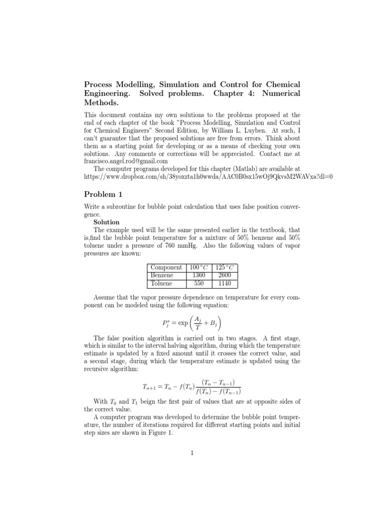 Process Modelling Simulation and Control | PDF | Gas Compressor ... Process Modelling Simulation and Control | PDF | Gas Compressor ...