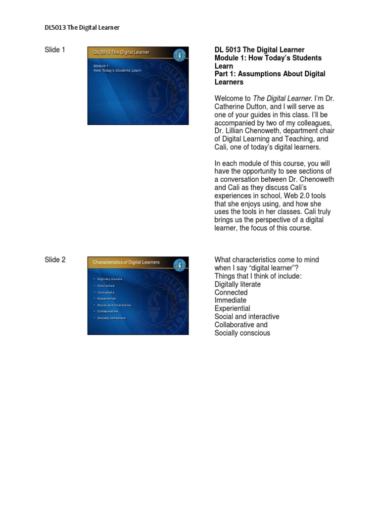 DL5013 M01 P01 Transcript | PDF | Semiotics | Science And Technology