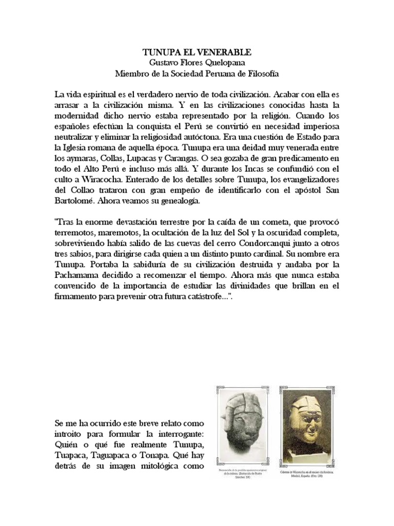 Tunupa: Mito y Realidad Andina | PDF | Megafauna | Imperio Inca