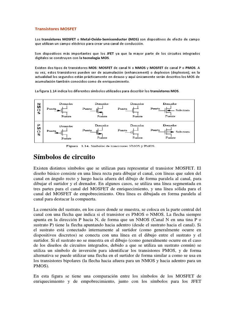 Transistores MOSFET | PDF | Mosfet | Transistor