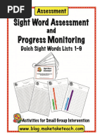 Kindergarten High Frequency Sight Words | PDF