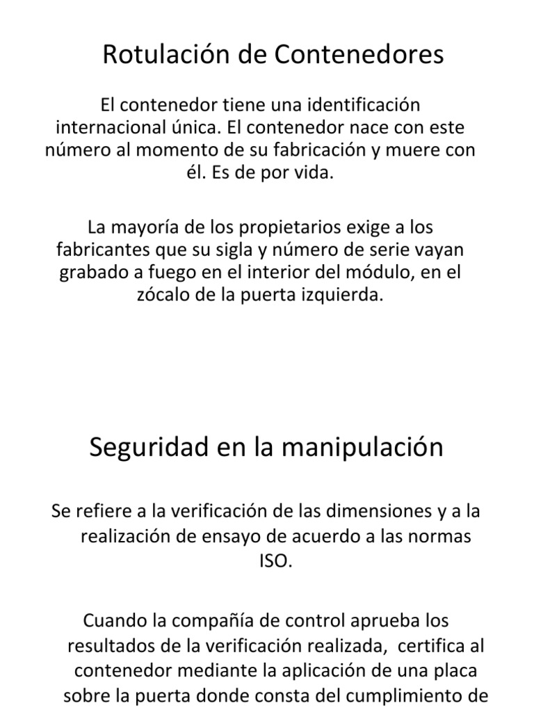 7 - Rotulación de Contenedores | PDF | Notación | Science