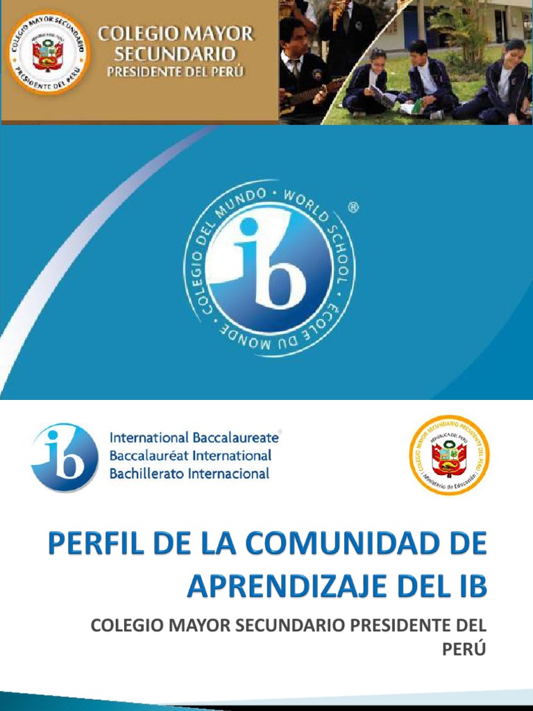 Perfil Del Bachillerato Internacional | PDF | Aprendizaje | Ciencia ...