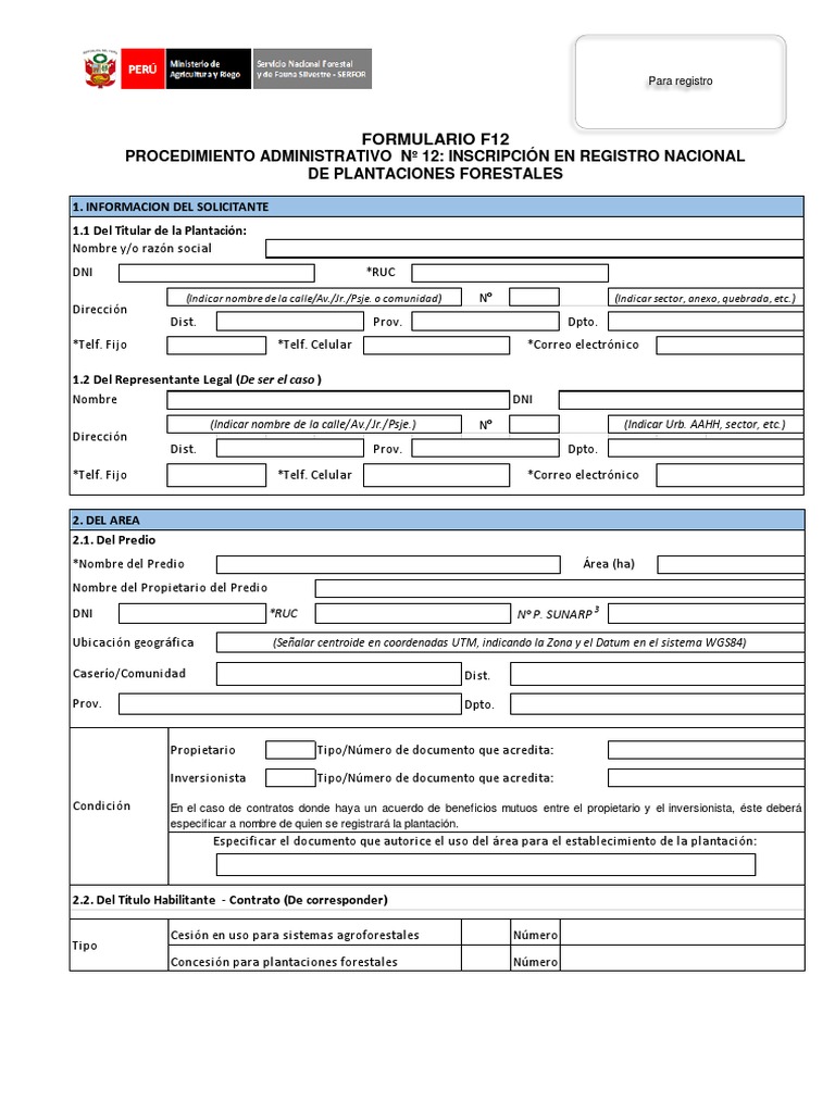 Formulario 12 | PDF | Información del gobierno | Gobierno