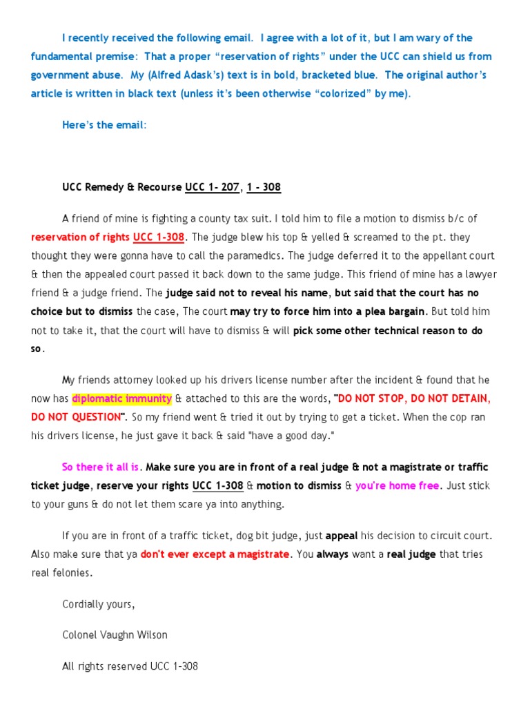 UCC CODE Remedy and Recourse PDF | PDF | Fiduciary | Prejudice (Legal Term)