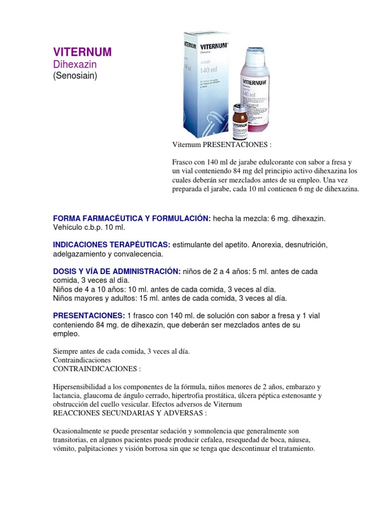 VITERNUM | Tratamientos médicos | Rtt