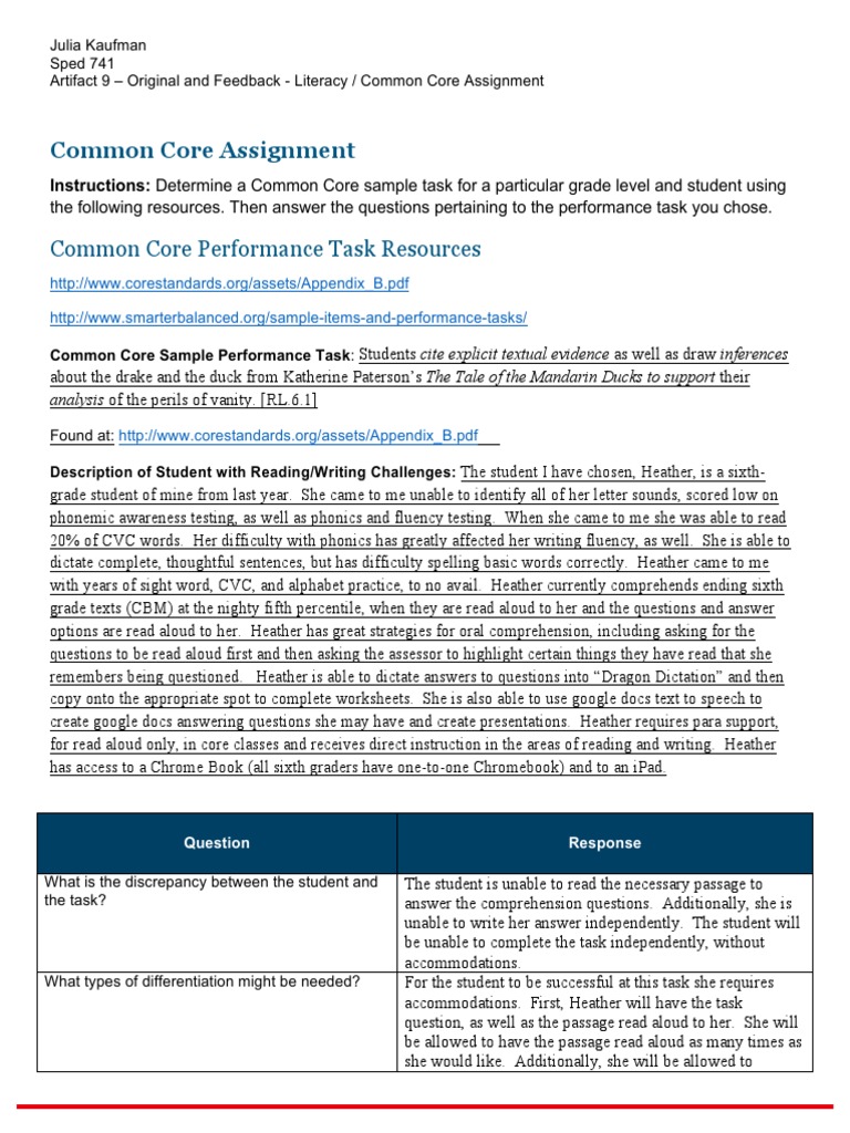 Common Core Literacy Strategies for Students | PDF | Phonics | Reading ...
