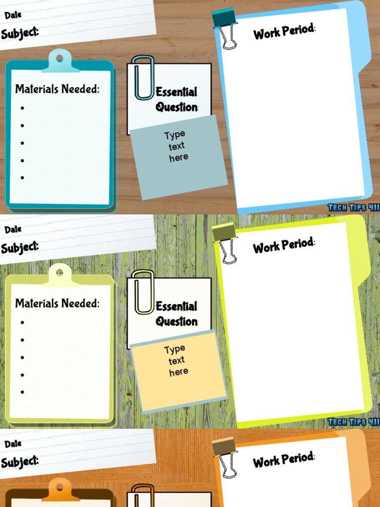 Daily Lesson Template | PDF