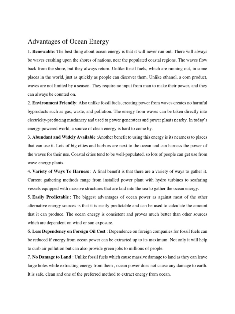 Wave Energy | PDF | Sea | Energy Development