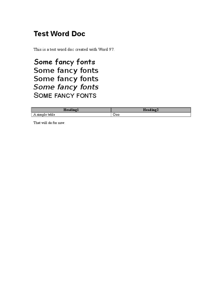 Test Word Doc: Some Fancy Fonts Some Fancy Fonts Some Fancy Fonts S ...