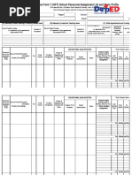 School Form 7 (SF7) School Personnel Assignment List and Basic Profile ...