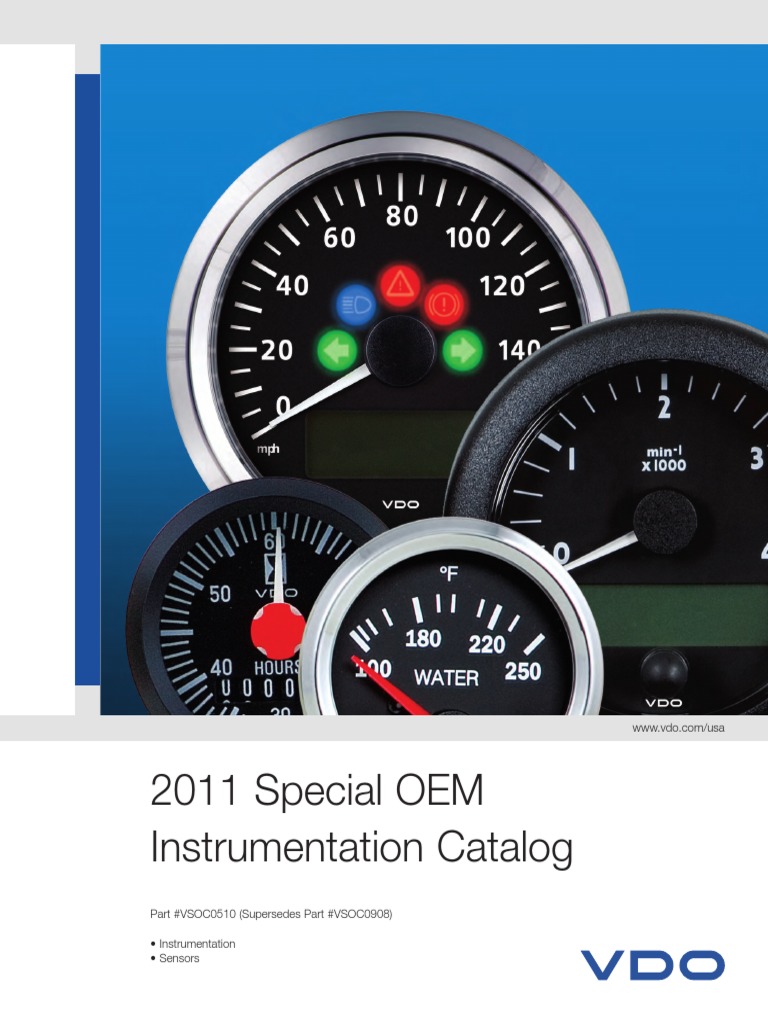 VDO Industrial Catalog PDF | PDF | Equipment | Manufactured Goods