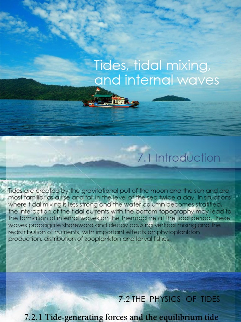 Tides, Tidal Mixing, and Internal Waves | PDF | Tide | Waves