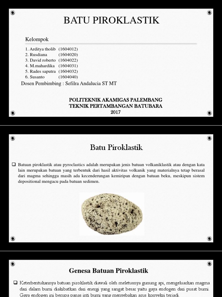 Batu Piroklastik | PDF