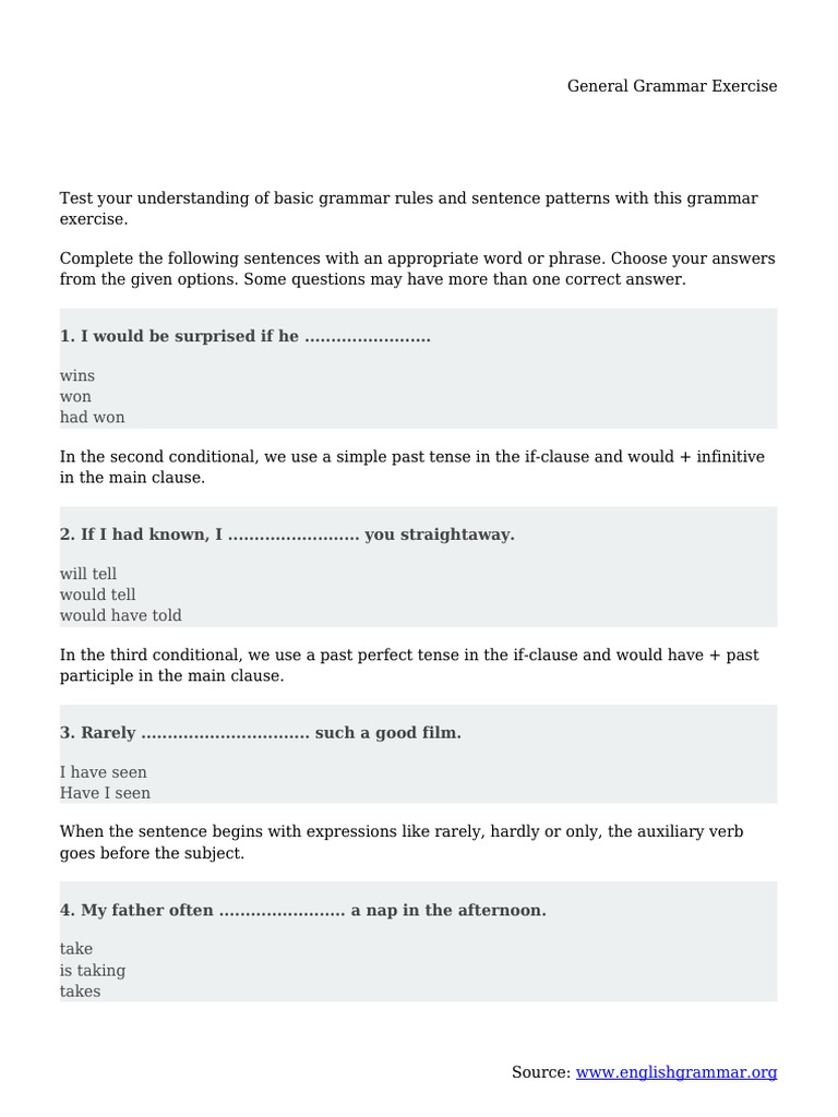 General Grammar Exercise | PDF | Object (Grammar) | Semiotics