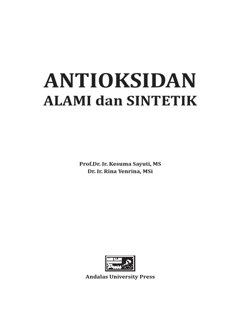 Panduan Antioksidan Alami dan Sintetik | PDF
