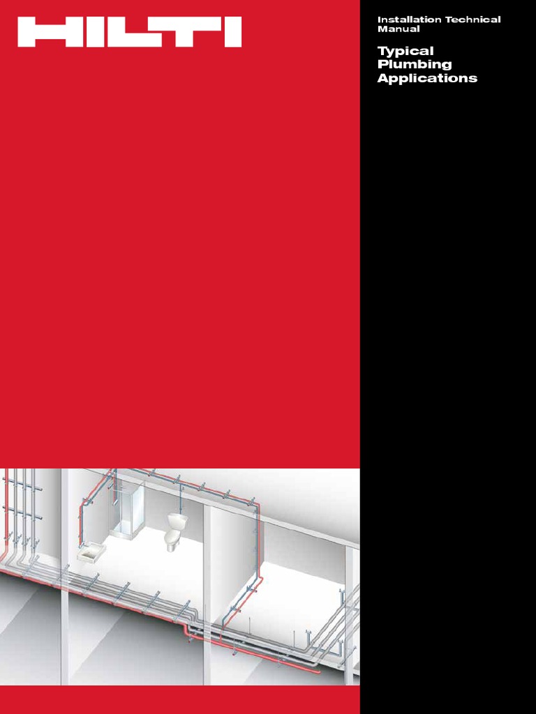 HILTI Typical Plumbing Applications | PDF | Pipe (Fluid Conveyance ...