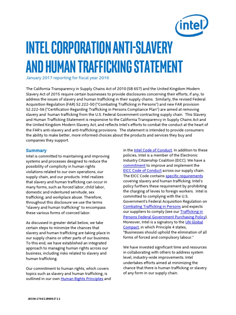 Policy Human Trafficking and Slavery | PDF | Human Trafficking | Audit